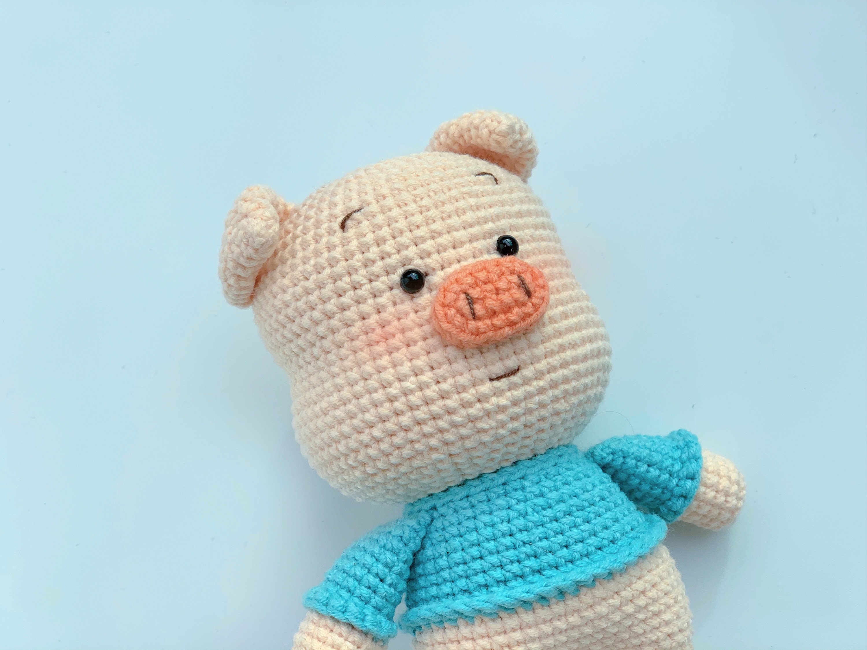 The Little Pig Amigurumi Crochet Pattern. Instant Download. | Etsy
