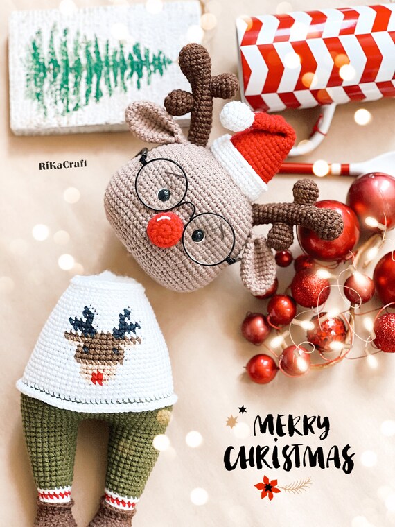 Crochet Reindeer Amigurumi Pattern - Etsy