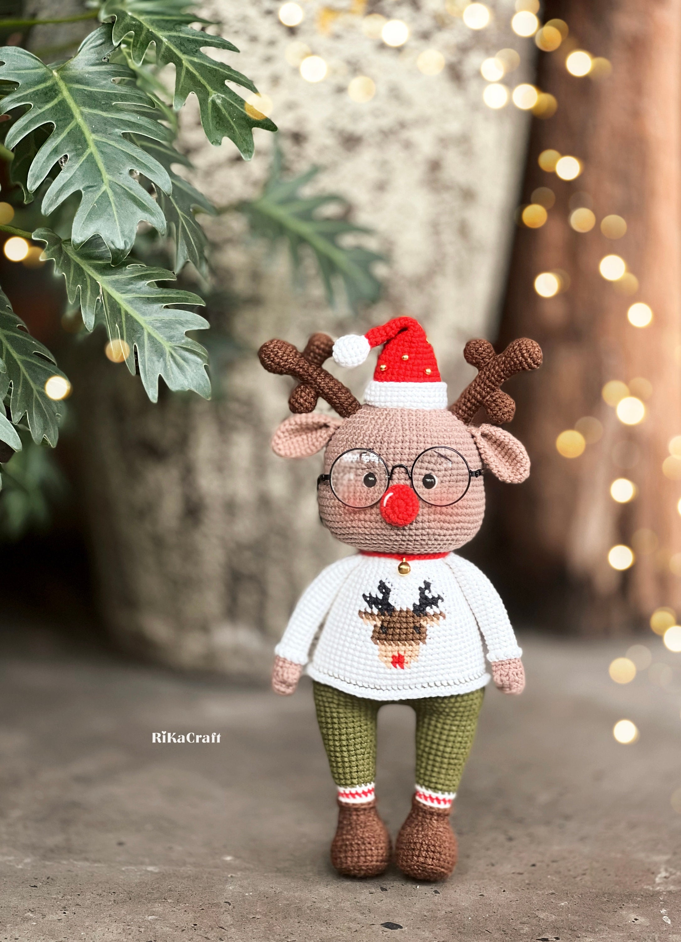 Crochet Reindeer Amigurumi Pattern - Etsy