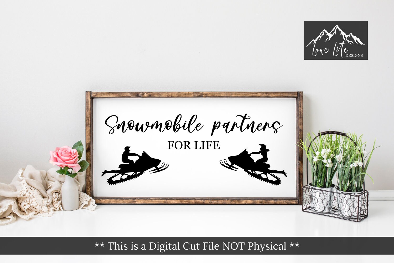 Snowmobile Partners for Life SVG Couples Who Sled Together Stays ...
