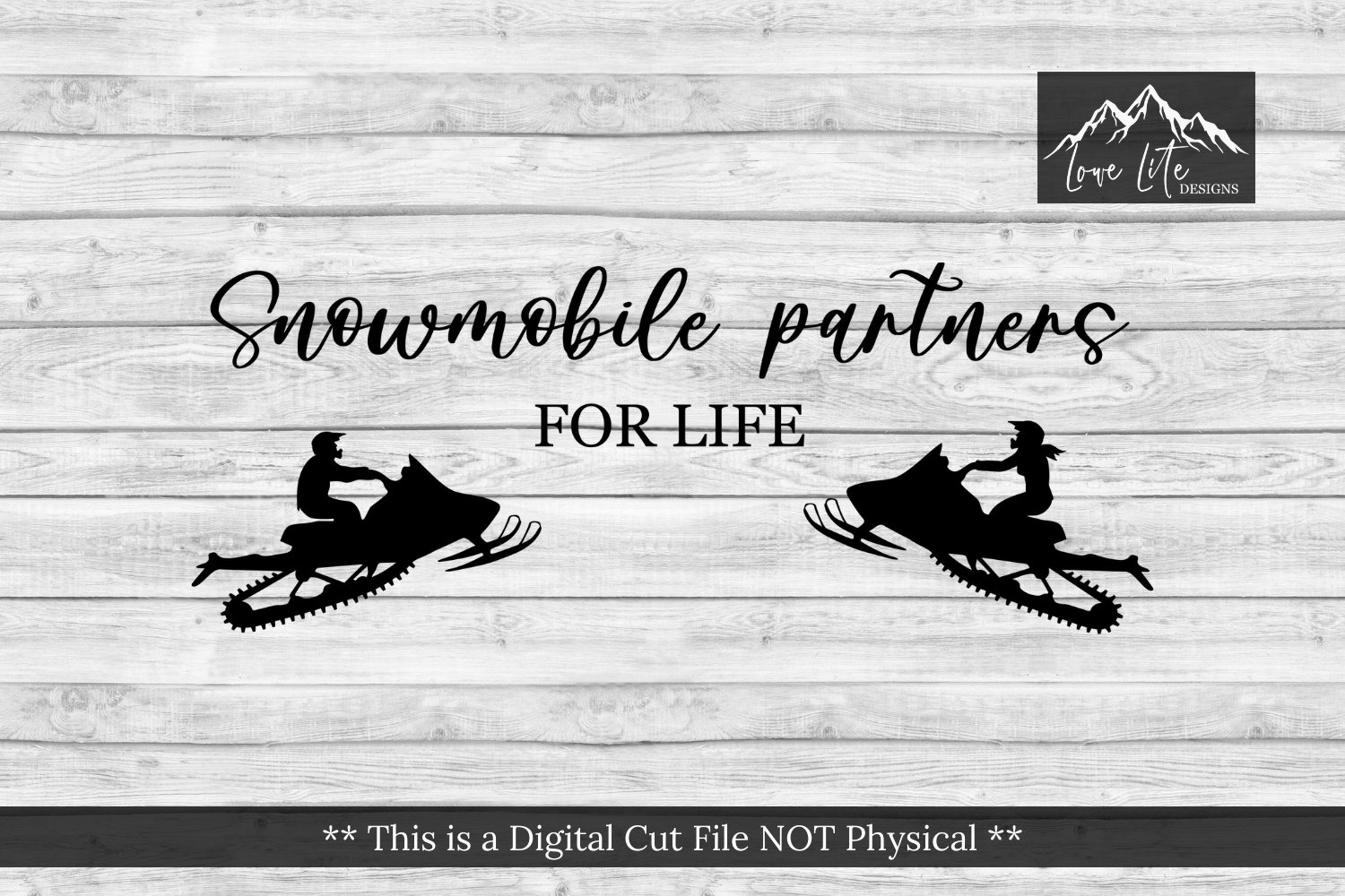 Snowmobile Partners for Life SVG Couples Who Sled Together Stays ...