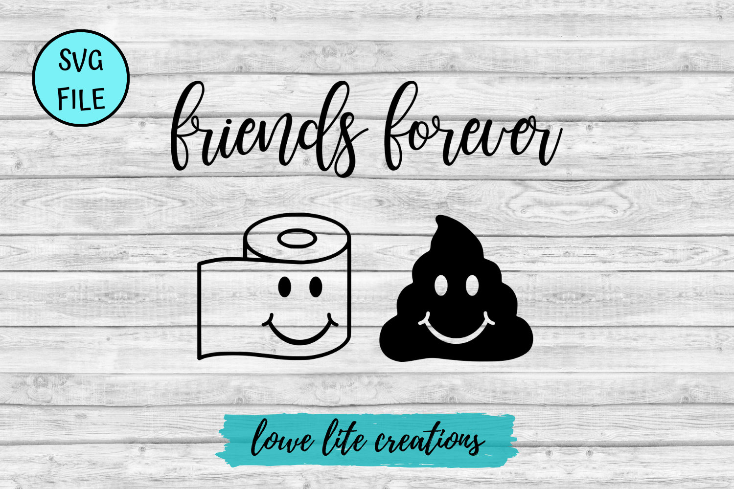 Friends Forever Poop And Toilet Paper Drawing