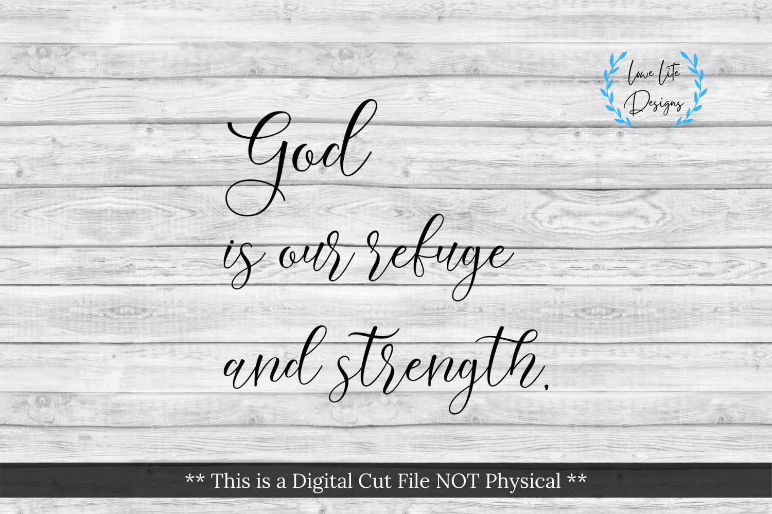 Dios es nuestro refugio y fuerza SVG Salmos 46 1 svg, versículo bíblico ...