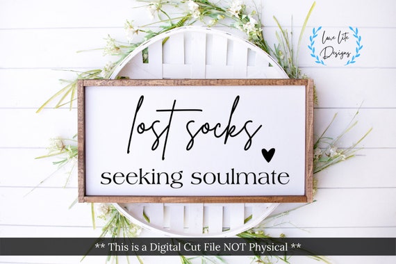 Lost Socks SVG Laundry Room Svg Seeking Soulmate Svg | Etsy