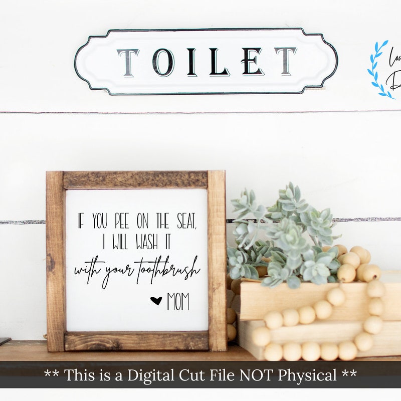 No Pee on Seat Sign - Etsy