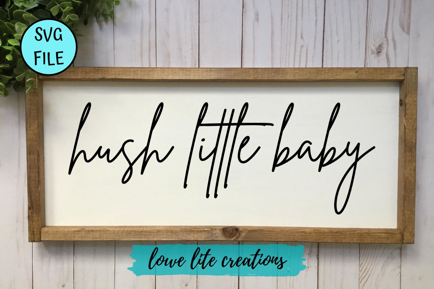 Hush Little Baby SVG Cricut Designs, Silhouette Dateien, Kinderzimmer ...