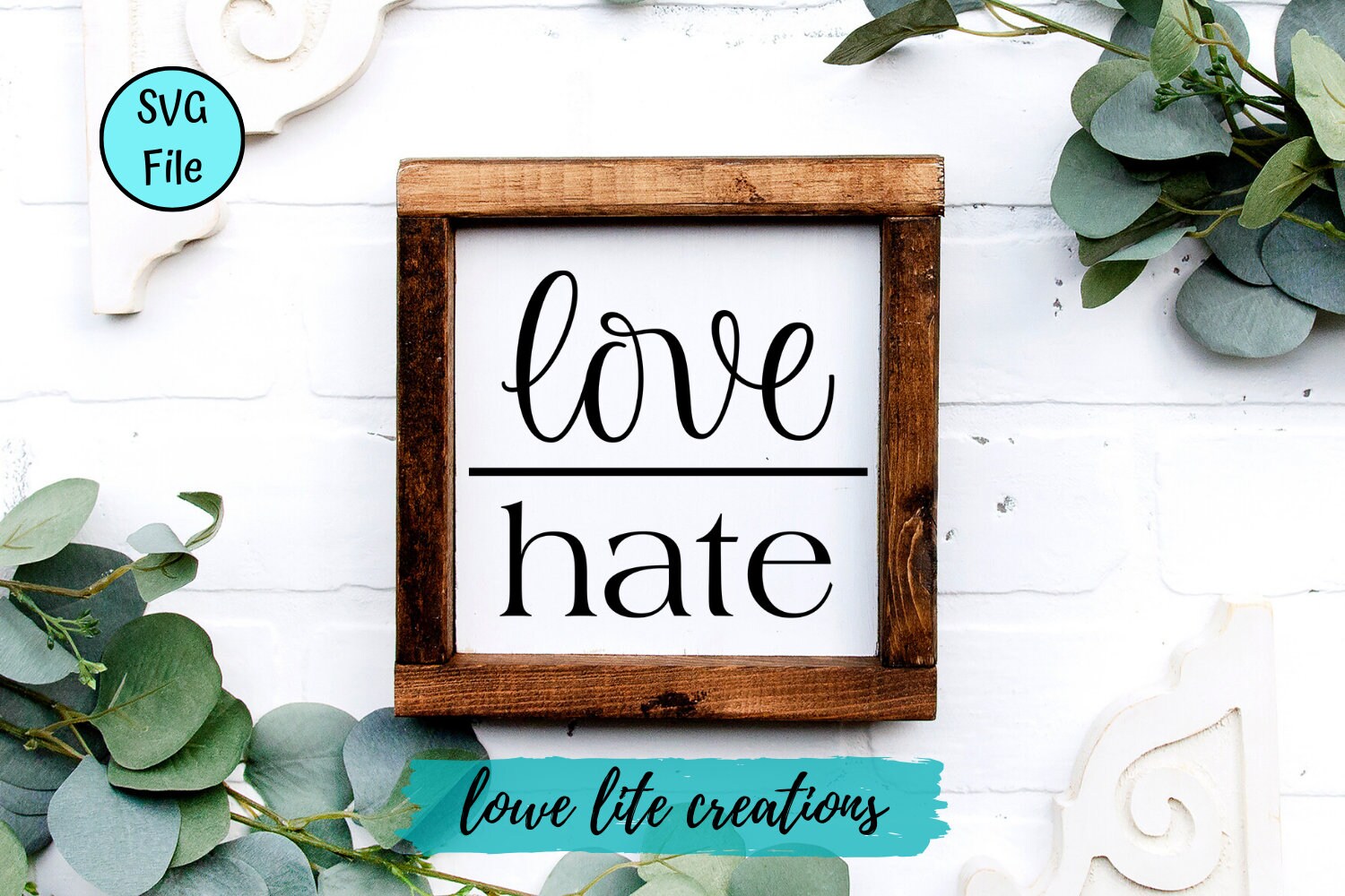 Love Over Hate SVG Cricut Designs, Silhouette Files, Faith - Etsy
