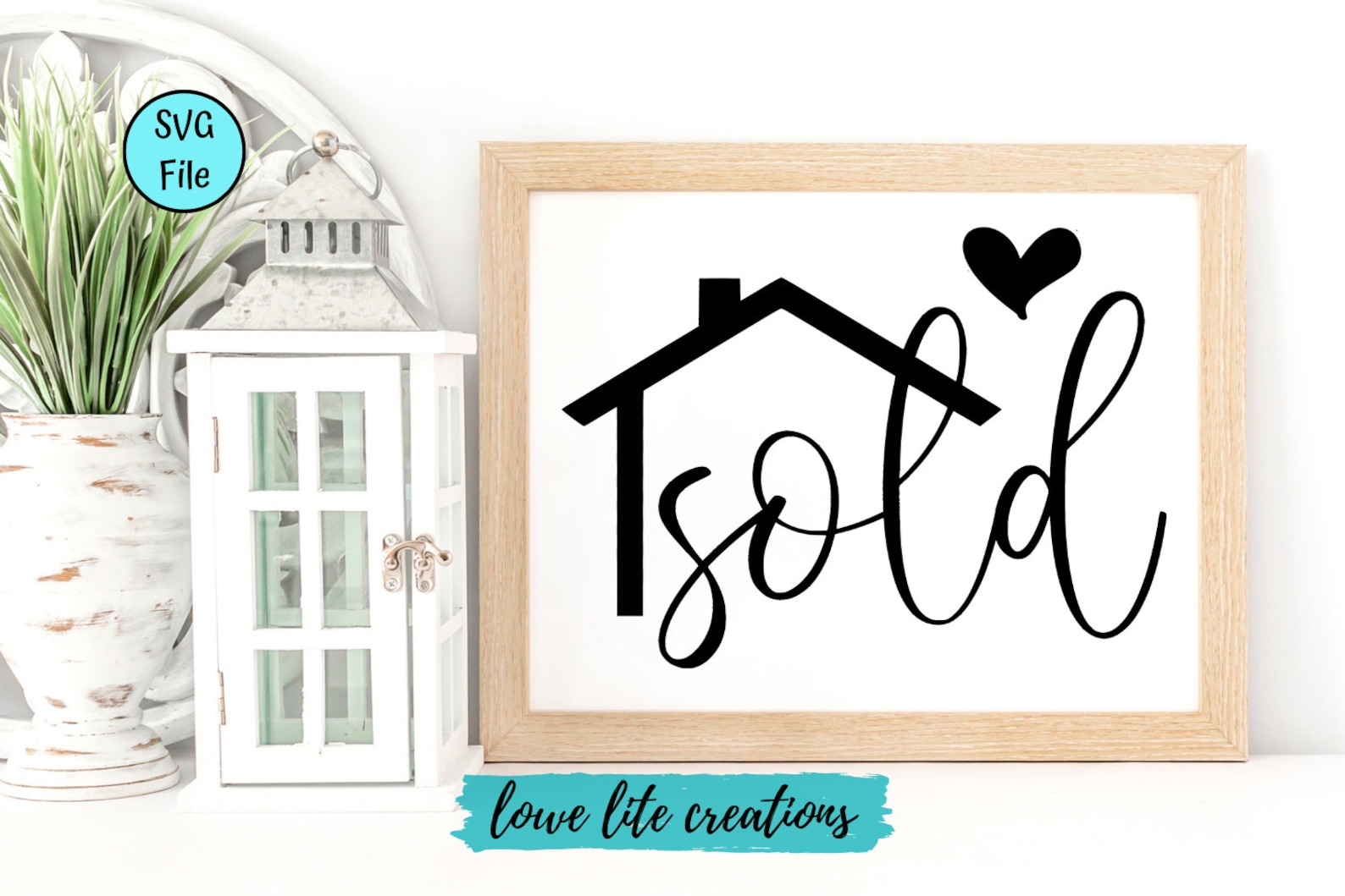 House Sold Heart SVG Real Estate, Sold Sign Svg, New House, We Bought a ...