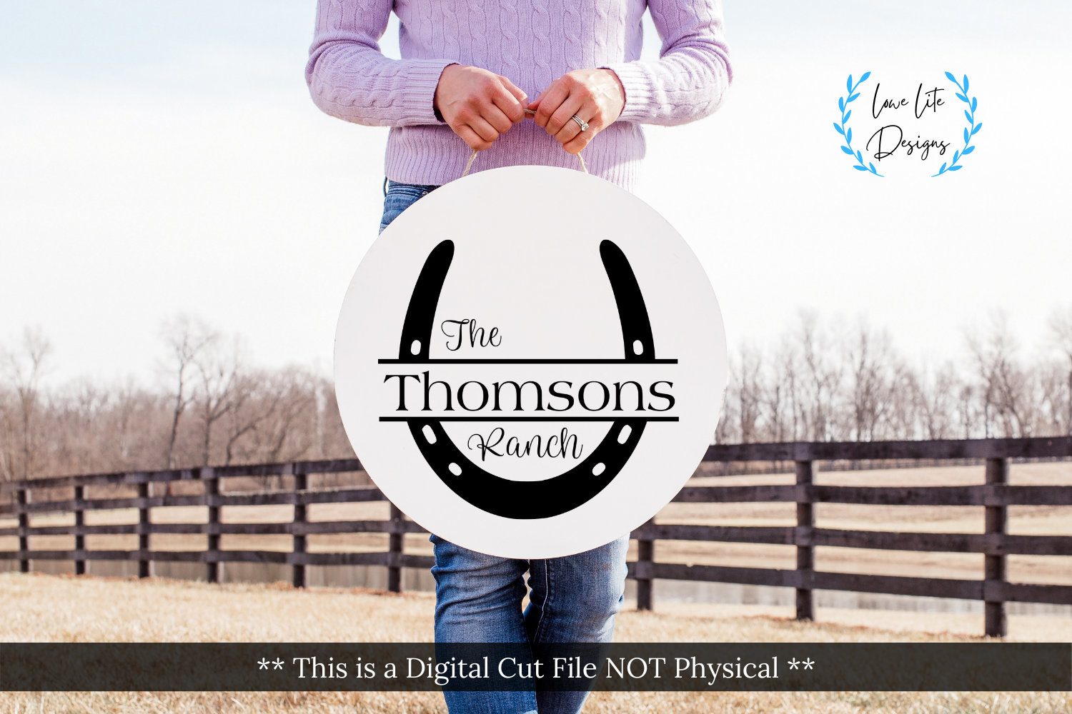 Horseshoe Family Ranch Monogram SVG Country Life Svg - Etsy