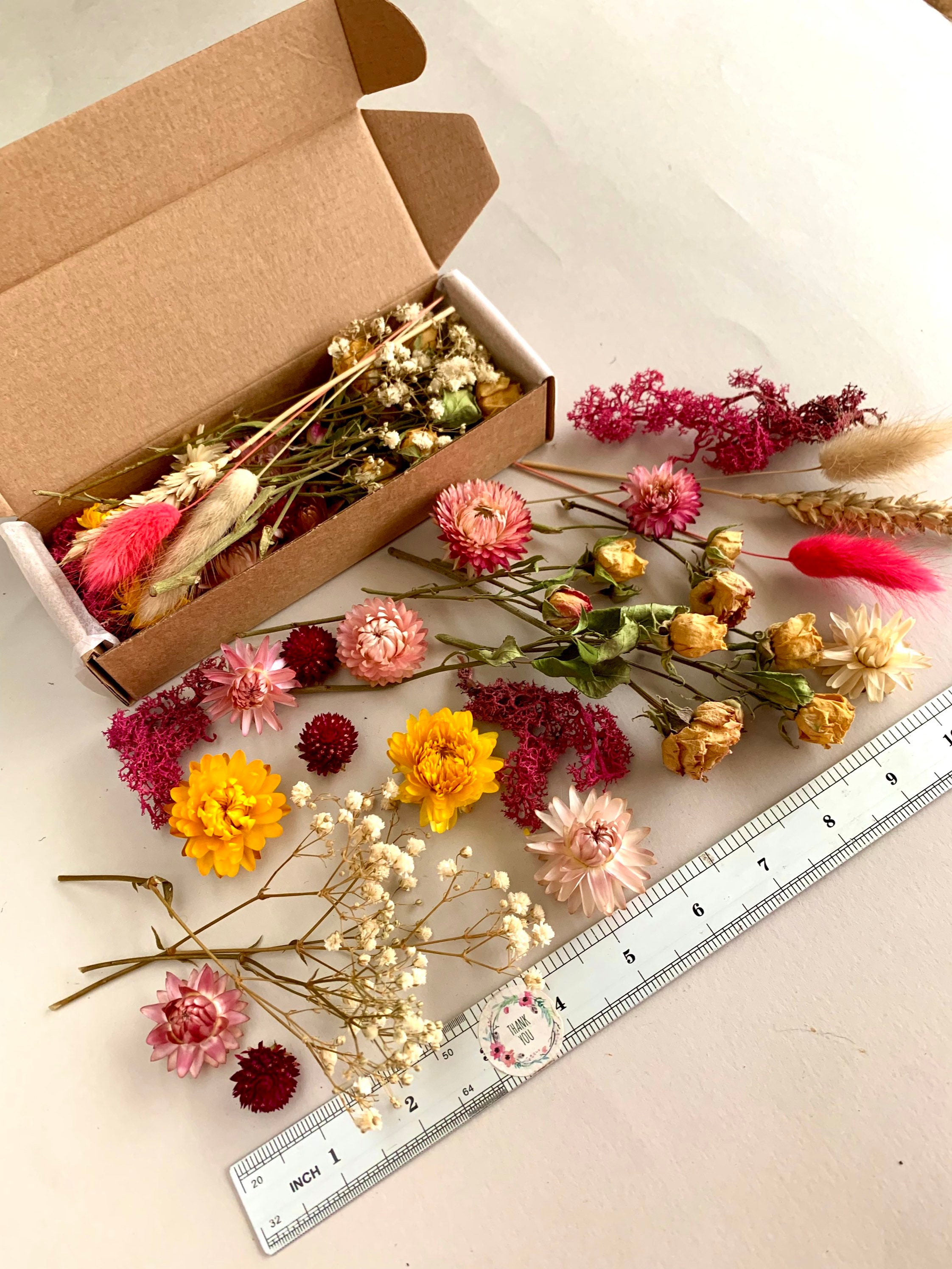 Tiny Flowers for Resin Dried Pink Gomphrena Strawflowers Dry - Etsy