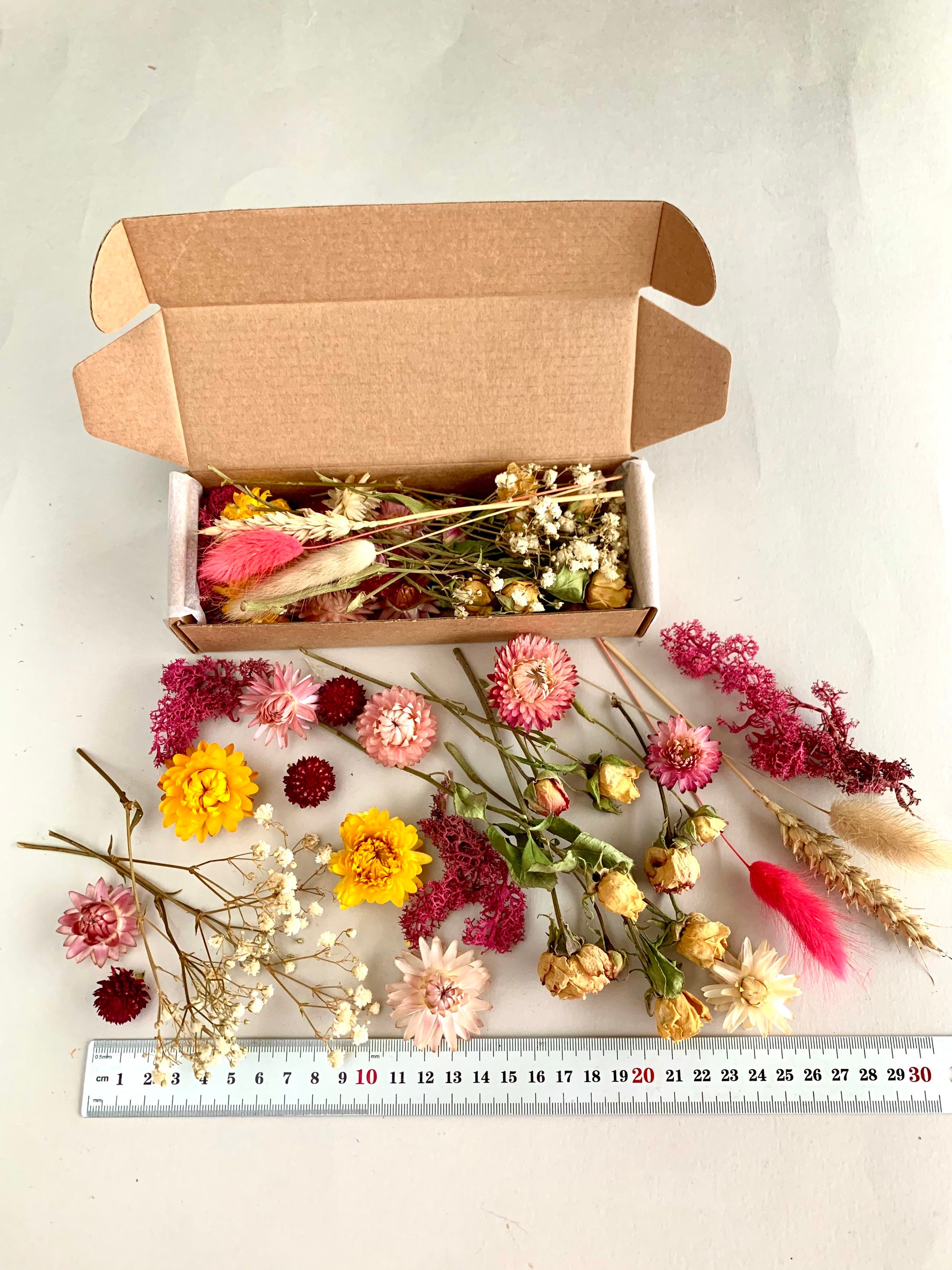 Tiny Flowers for Resin Dried Pink Gomphrena Strawflowers Dry - Etsy