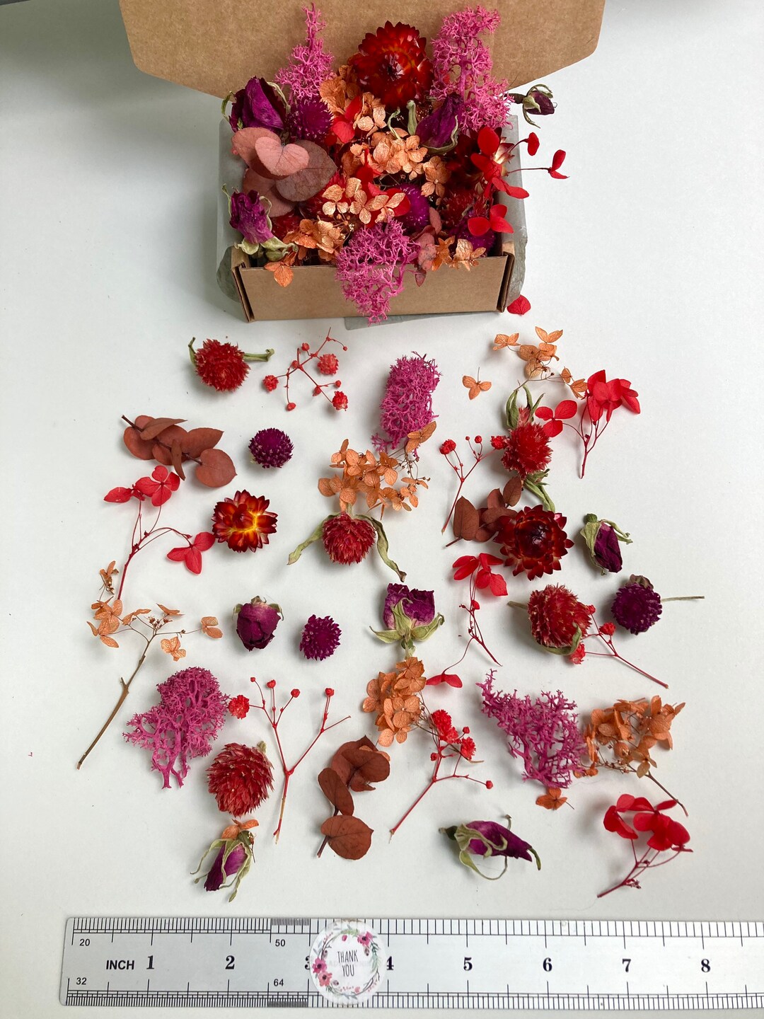 Tiny Flowers for Resin Dried Pink Gomphrena Strawflowers Dry - Etsy