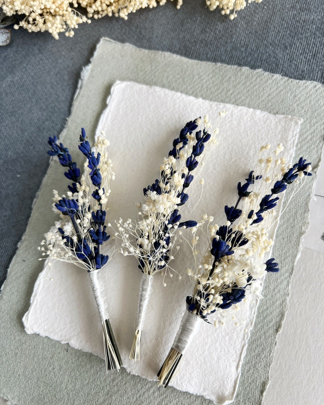 Lavender Boutonniere Lavender Wedding Accessory Grooms Bouquet Violet ...