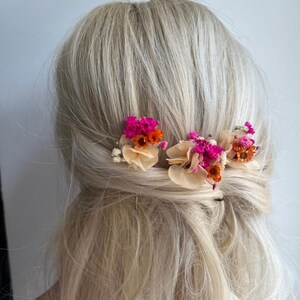 Colorful Hair Pins Pink Purple Hair Clips Fuchsia Violet Wedding Hair ...