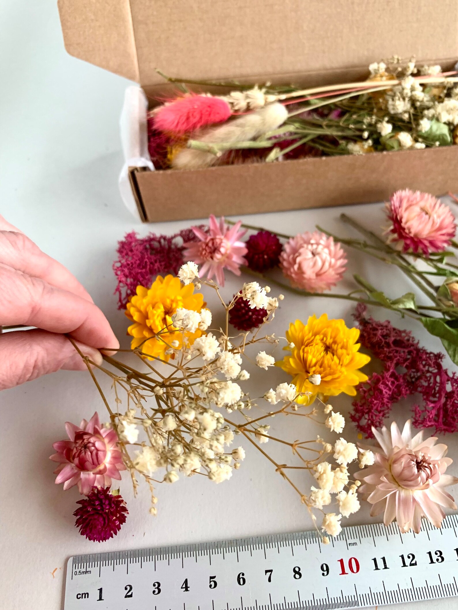 Tiny Flowers for Resin Dried Pink Gomphrena Strawflowers Dry - Etsy