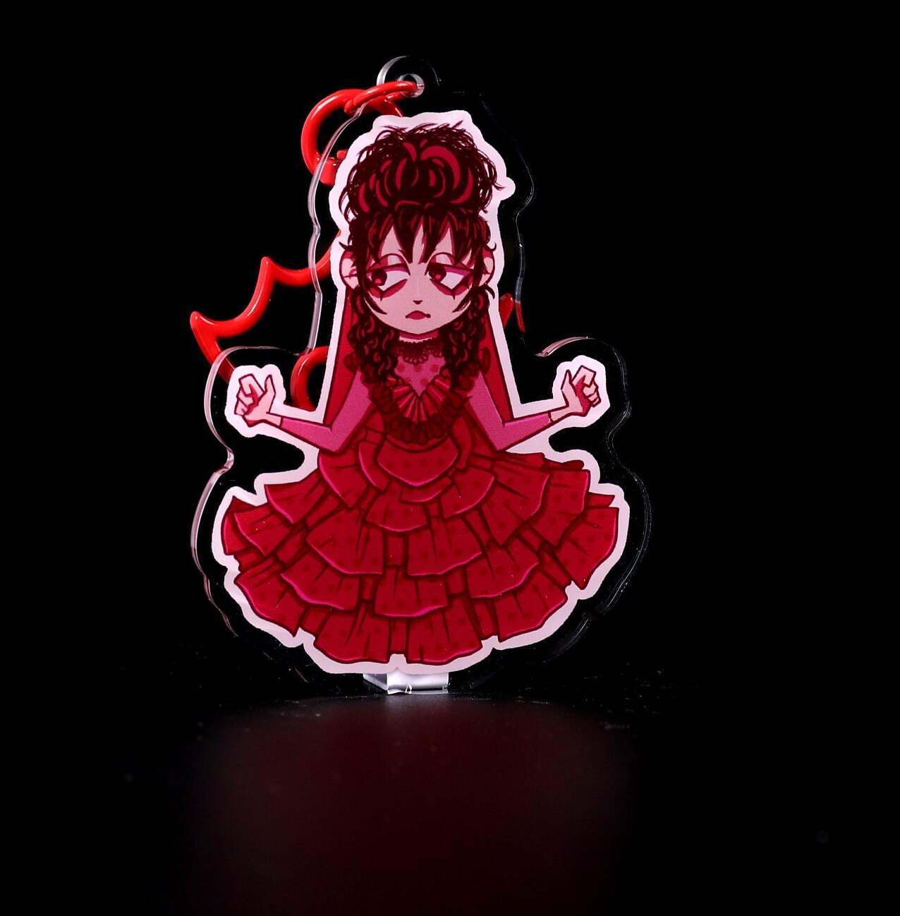 Red Wedding Lydia Deetz Keychains - Etsy