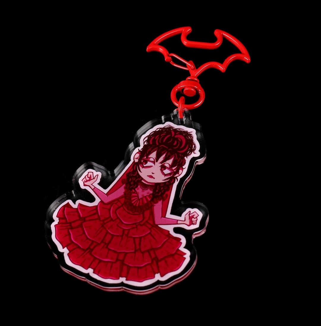 Red Wedding Lydia Deetz Keychains - Etsy