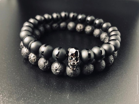 Mens Bracelet Skull Bracelet Christmas Gift Etsy Singapore