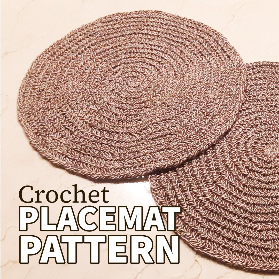 Crochet Placemat Pattern, Simple Beginner Crochet Pattern, Crochet for ...