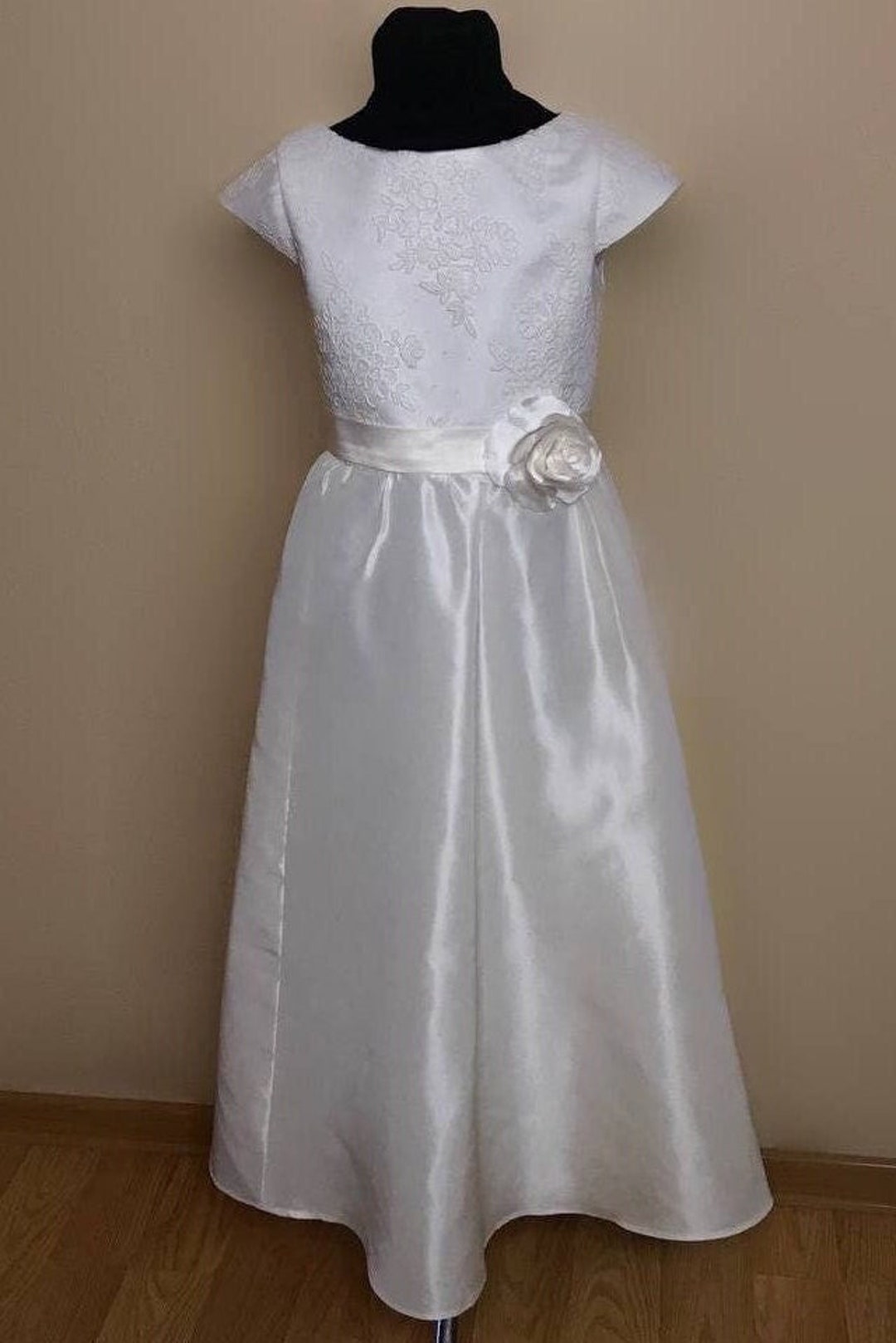 Communion Dress .ivory Communion Dress.simple Communion Dress.modest ...