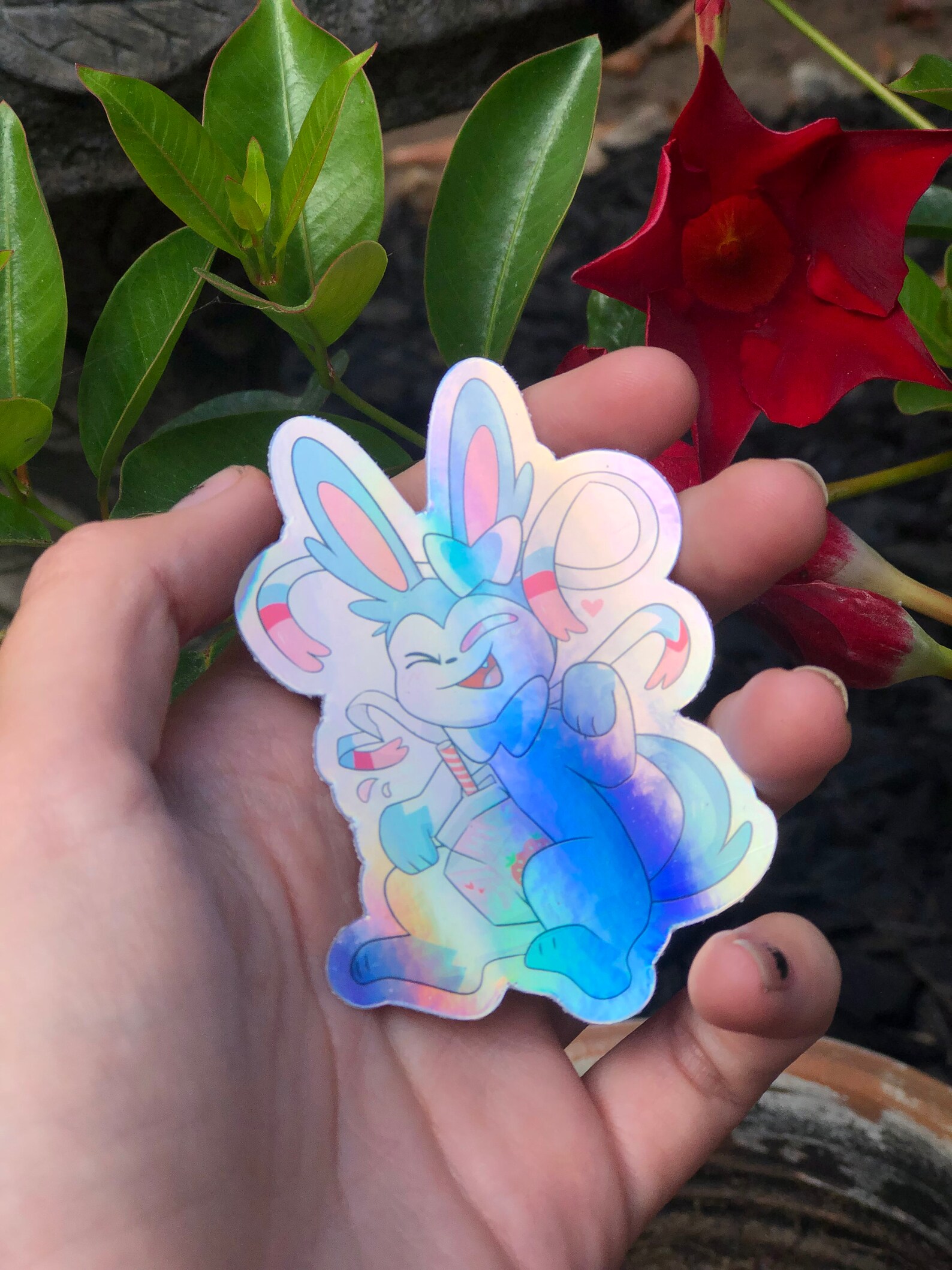 Shiny Sylveon Sticker - Etsy