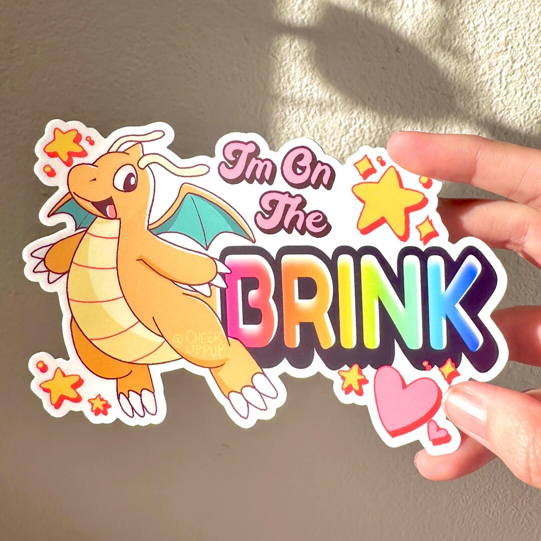 Dragonite on the Brink Bumper Sticker - Etsy
