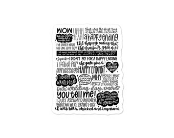 Happy Ending Sticker | Etsy