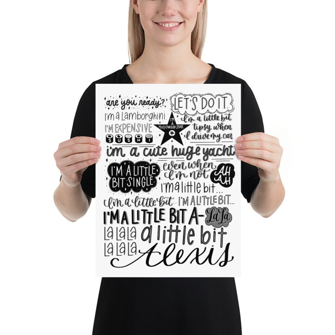 A Little Bit Alexis Poster - Etsy