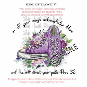 In All Your Ways Acknowledge Him, Religious Vinyl Decal, Christian ...