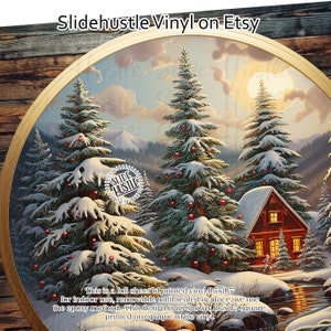 3D Printed Vinyl, Christmas, Holiday, Adhesive Vinyl, Printed on Opaque ...