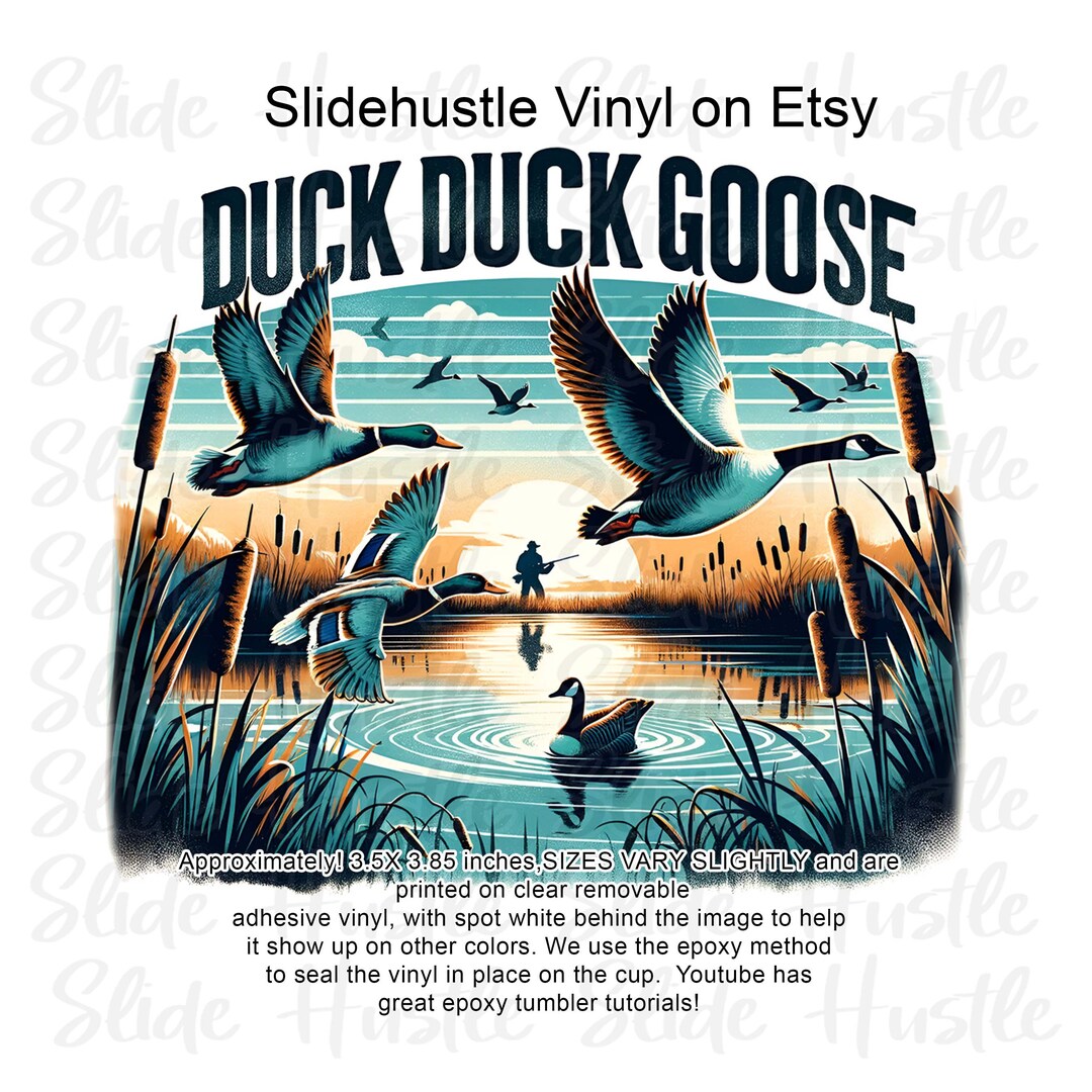 Duck Hunter Decal, Ducks, Duck Hunting, Duck Season, Vinyl Adhesive ...