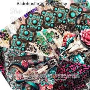 Slide Hustle V Split Vinyl, VSPLIT Printed Adhesive Vinyl for Tumblers ...