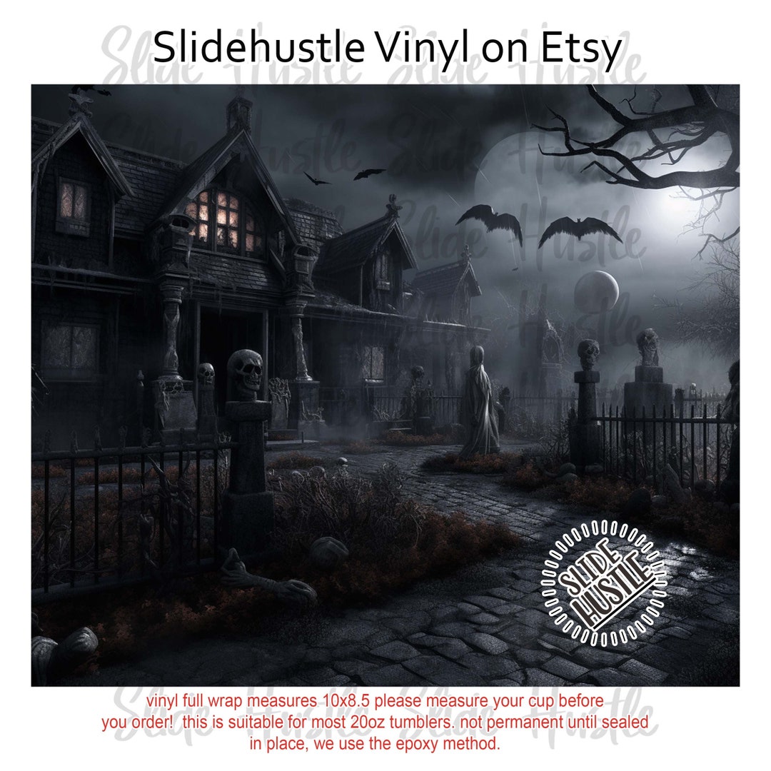 Zombies, Undead, Horror, Gore, Halloween, Vinyl Tumbler Wrap, 3D Style ...