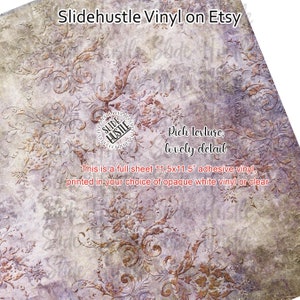 Printed Tumbler Vinyl, Beautiful Vinyl Vintage Purple, Old World Style ...