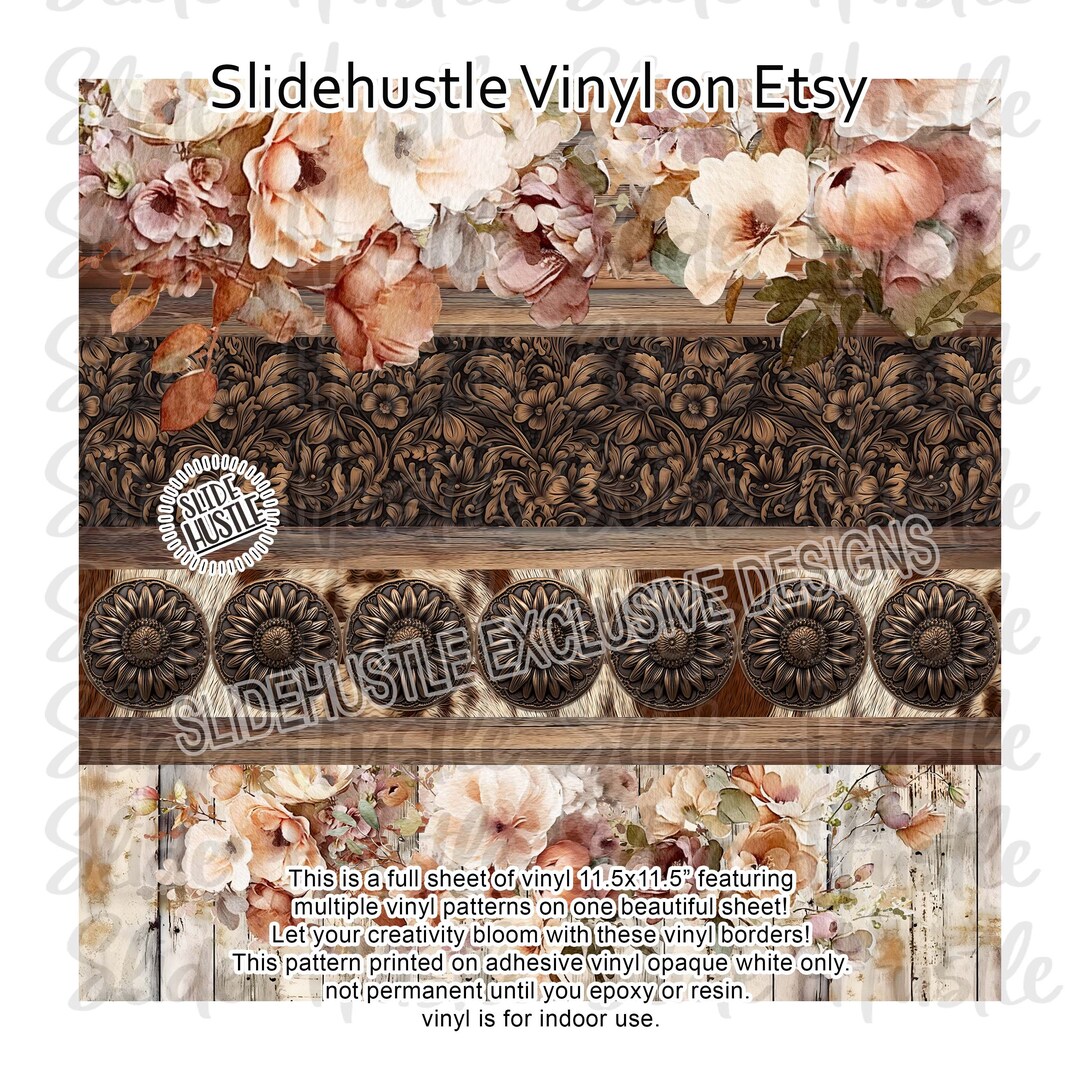 Printed Adhesive Vinyl Borders, 3deffects, Autumn Vinyl, Pumpkins ...