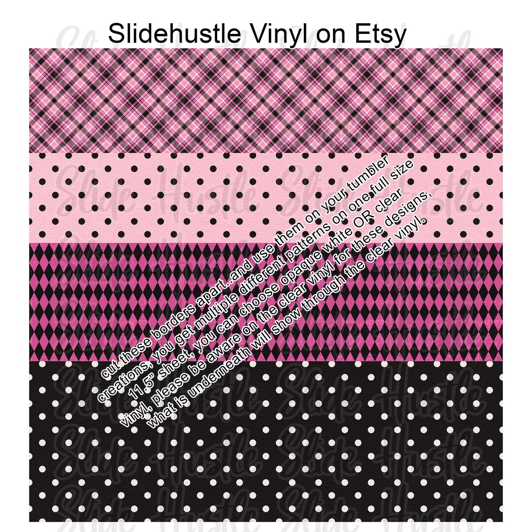 Printed Adhesive Vinyl Borders, Complement Vinyl Border Sheet to VF153 ...