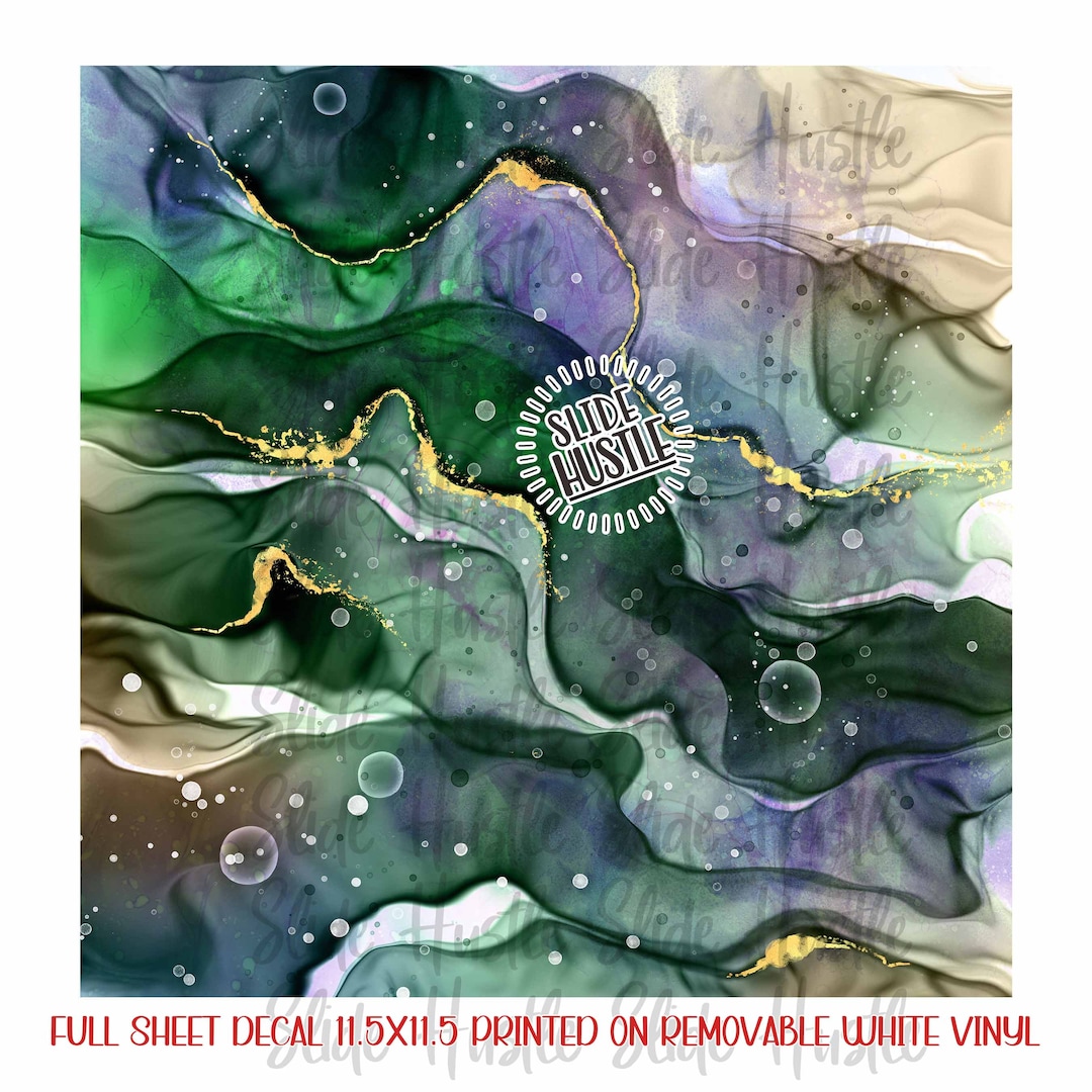 Printed Vinyl, Marbled Vinyl, Alcohol Ink Swirls Adhesive Vinyl, Clear ...