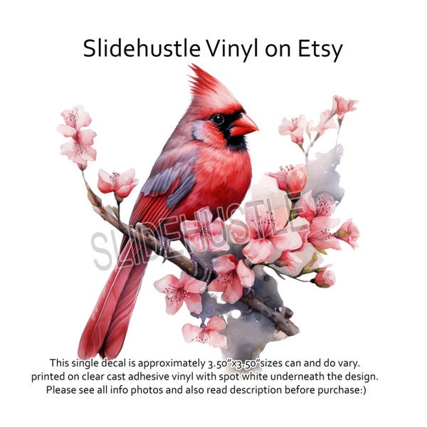Cardinal Decal - Etsy