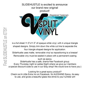 Slide Hustle V Split Vinyl, Tumbler Vinyl. Floral and Barnboard Designs ...
