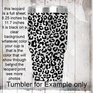 Leopard Print Clear Vinyl, FULL SHEET Leopard Print, Clear Background ...