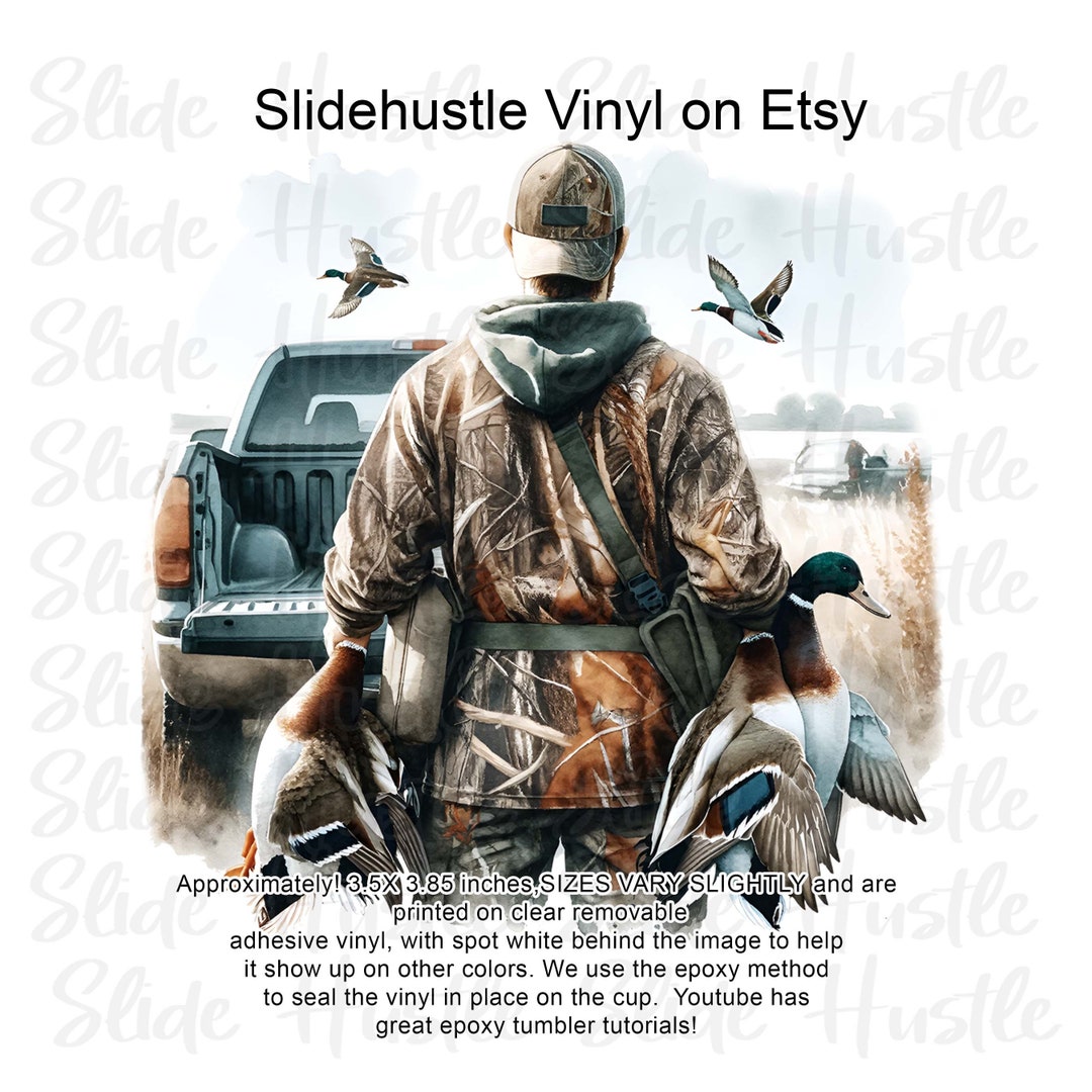 Duck Hunter Decal, Ducks, Duck Hunting, Duck Season, Vinyl Adhesive ...