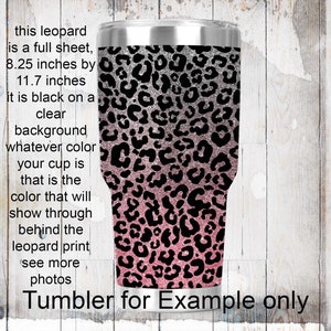 Leopard Print Clear Vinyl, FULL SHEET Leopard Print, Clear Background ...