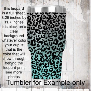 Leopard Print Clear Vinyl, FULL SHEET Leopard Print, Clear Background ...