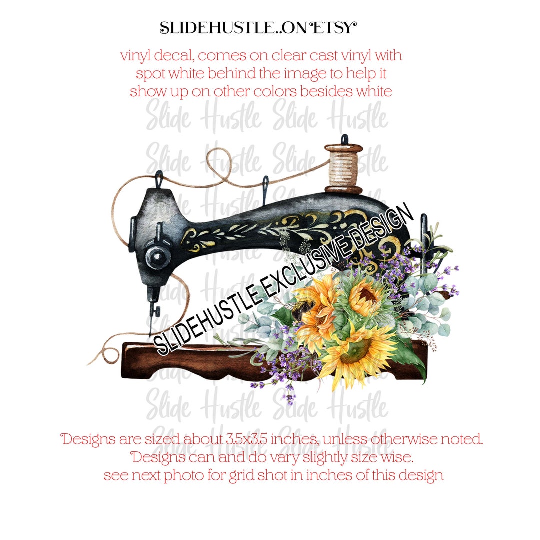 Sewing Machine Decal Vinyl Sewing Machine Decal for Tumbler - Etsy