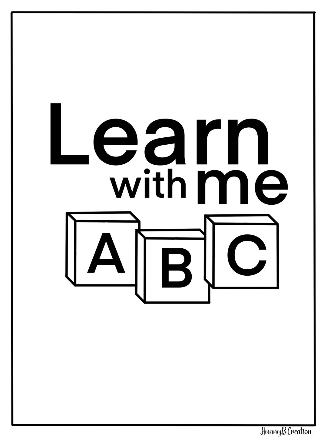 Learn With Me ABC Workbook - Etsy