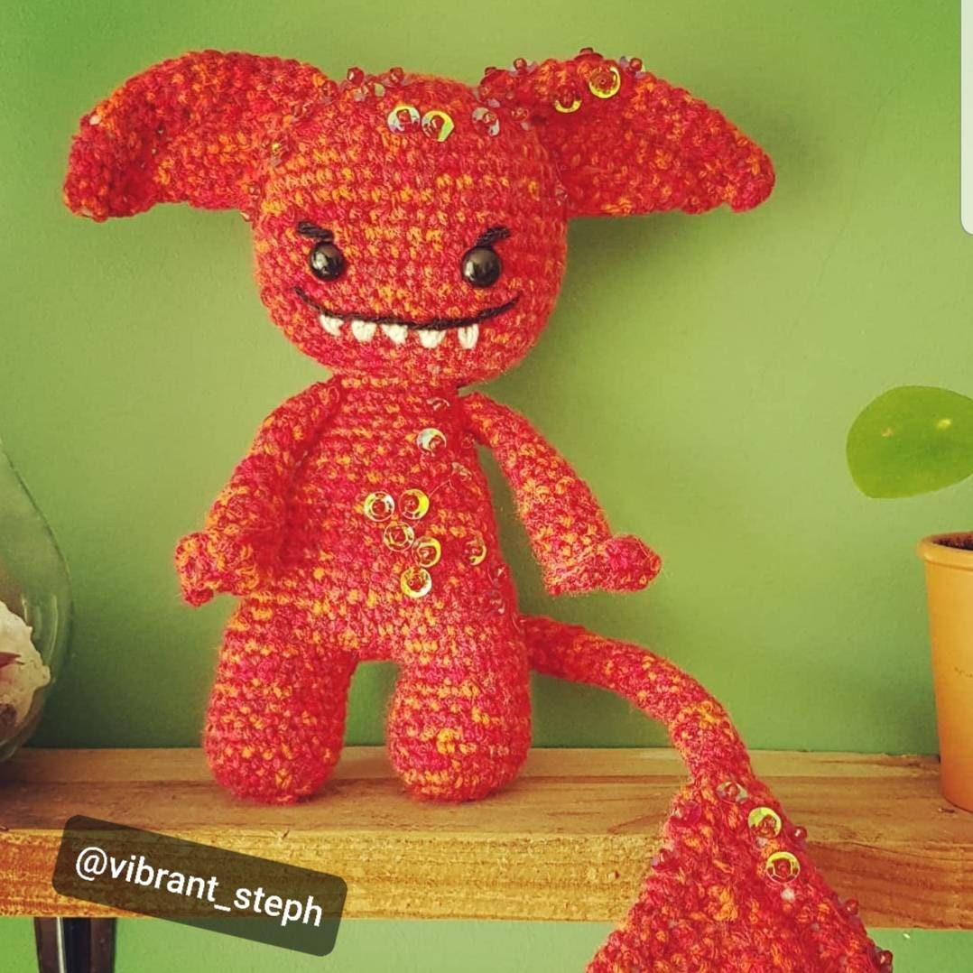 Crochetpattern: Vibrant Monster Stuffed Animal Amigurumi - Etsy
