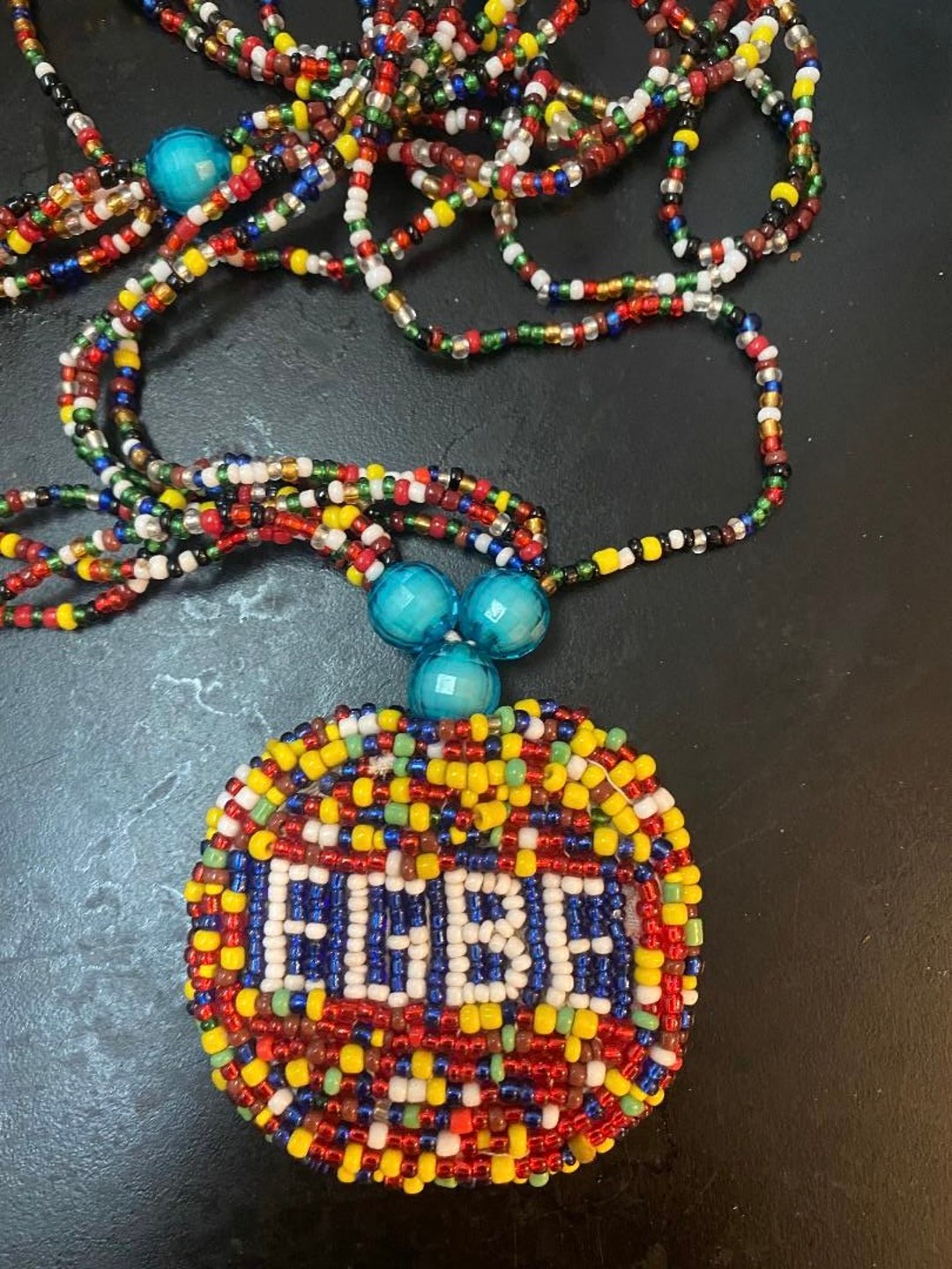 Ileke Egbe Eleke Egbe Egbe Beads Egbe Necklace Pendant - Etsy