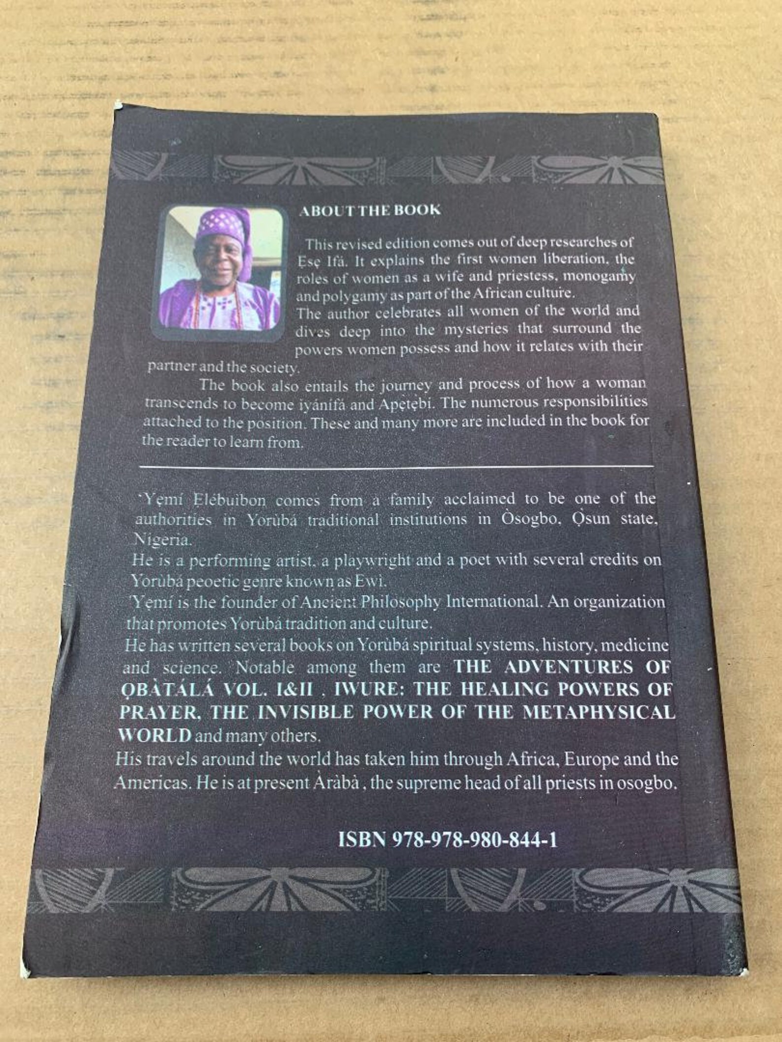 Apetebi Wife of Orunmila english Free Shipping in Stock - Etsy