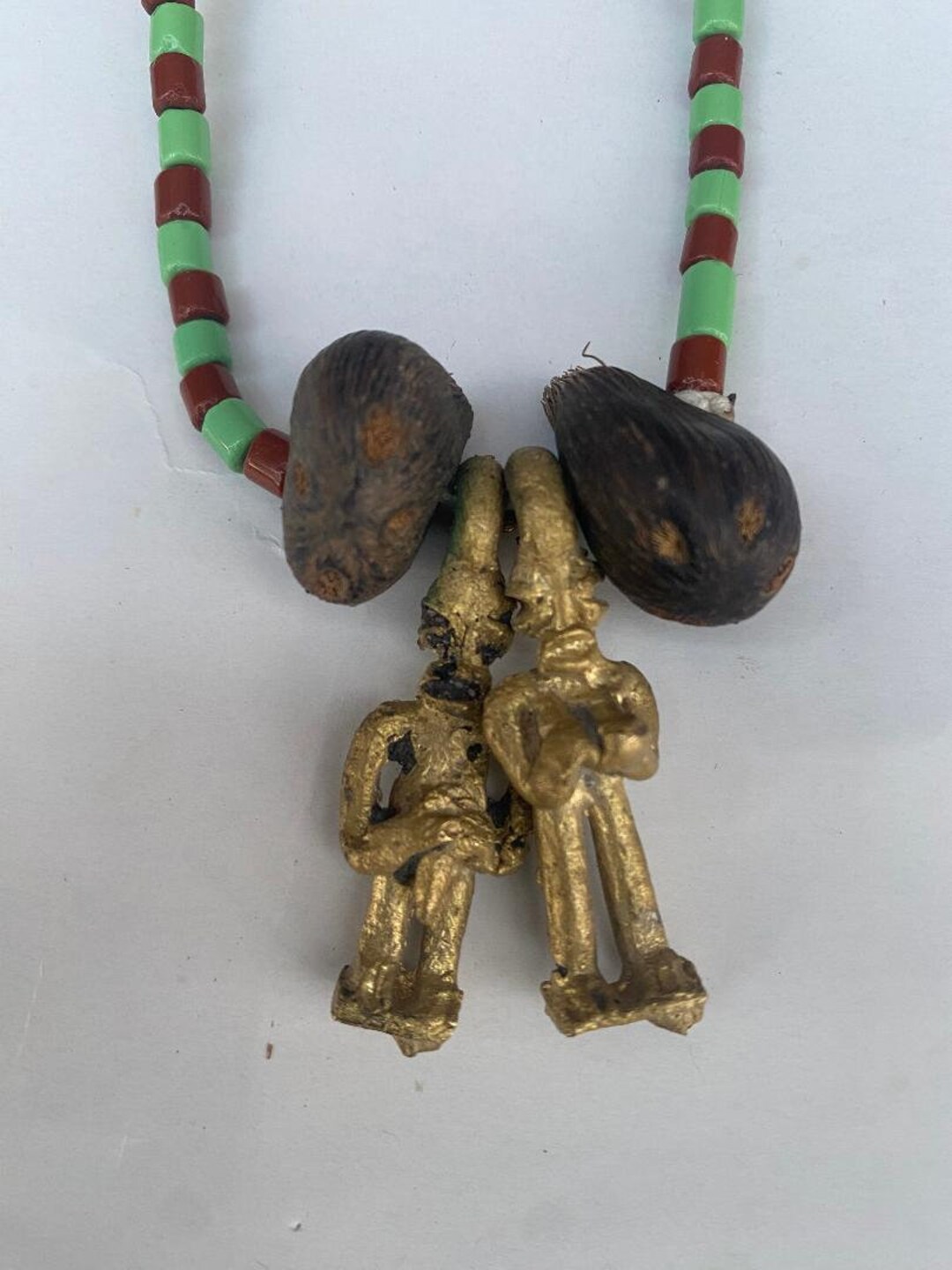 Luxury Glass 44 Inches Edan Ide Ifa Necklace With Two Ikins - Etsy