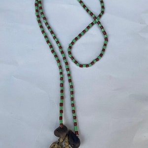 Luxury Glass 44 Inches Edan Ide Ifa Necklace With Two Ikins - Etsy